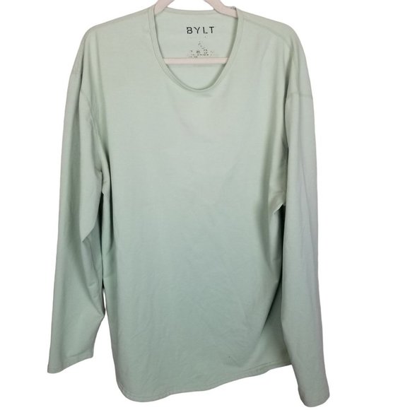 BYLT Basics | Shirts | Bylt Mens Xl Green Premium Basics Drop Cut Long ...